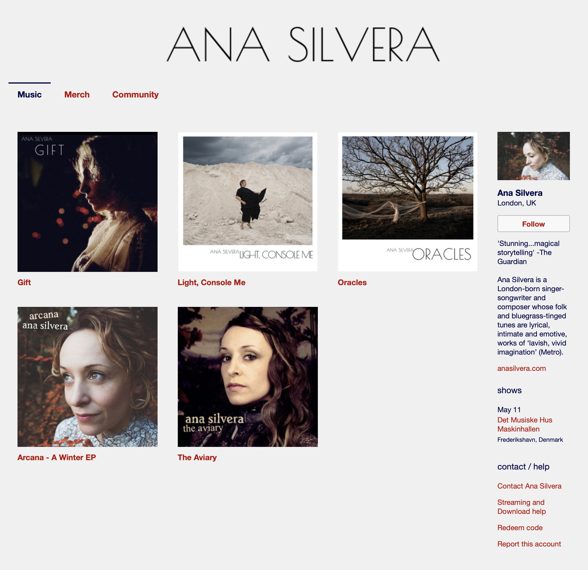 Ana Silvera - Store - Karousel Music